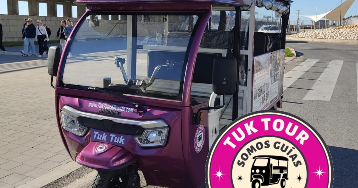 Alicante: Tuk Tuk Tour Electric 60 minutes Electric | GetYourGuide