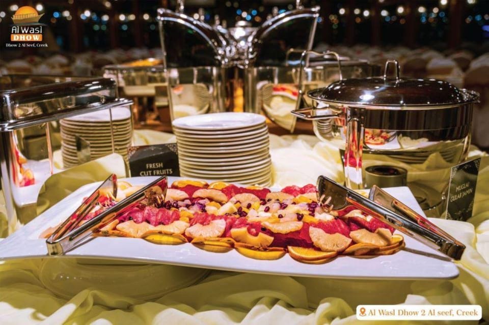 Dubai: Marina Dhow Dinner Cruise with Entertainment | GetYourGuide