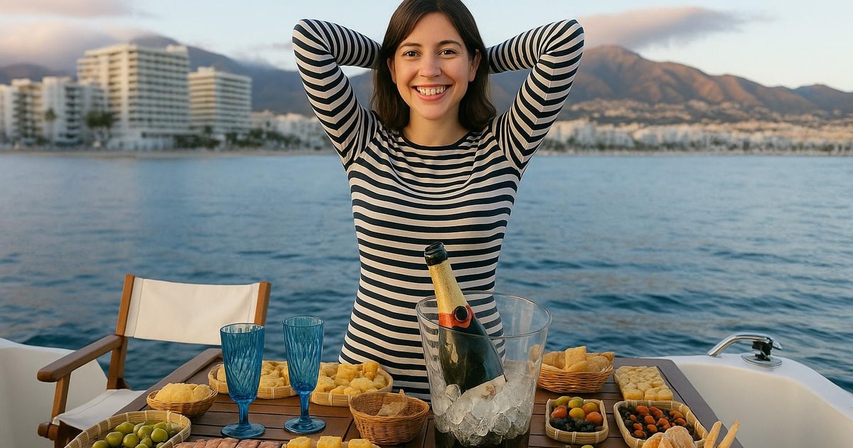 Fuengirola: tour in barca al tramonto - cena con cocktail e champagne ...