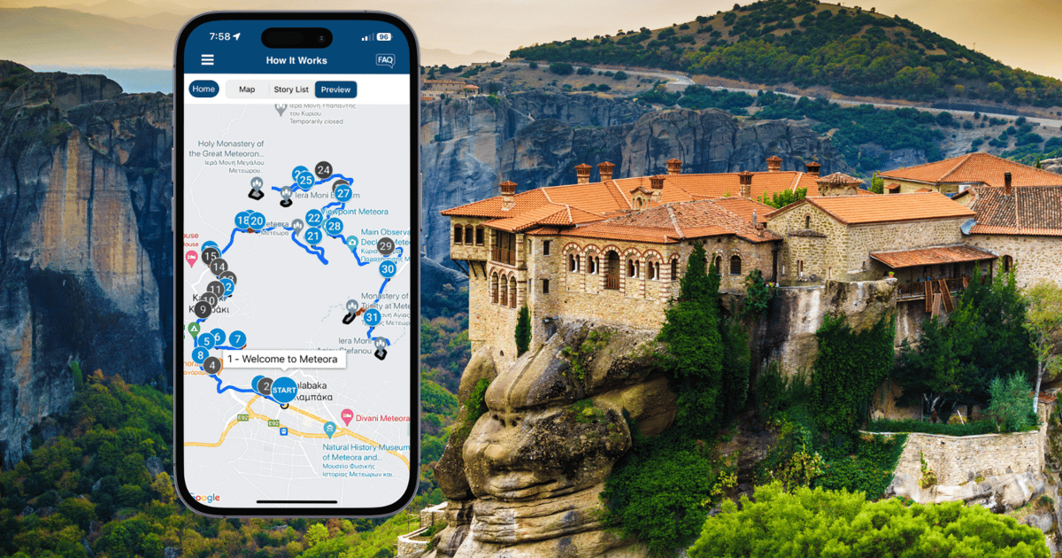 Meteora: Self-Guided App-Based Driving Tour | GetYourGuide