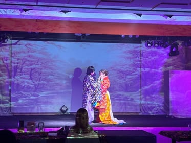 Tokyo: Traditional Story/Female Samurai Show with Drink | GetYourGuide