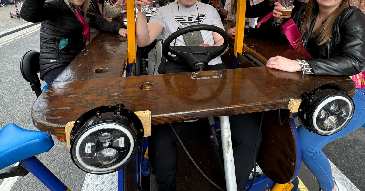 LIVERPOOL BEER BIKE WITH BEER INCLUDED | GetYourGuide