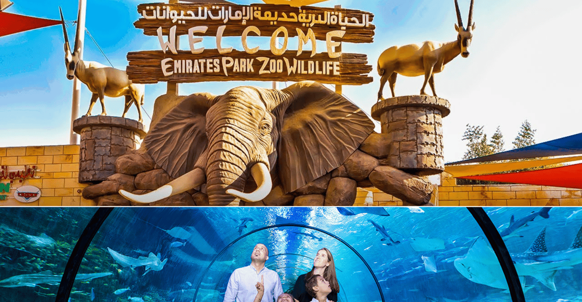 National Aquarium, Emirates Park Zoo with Free Shuttle, eSIM | GetYourGuide