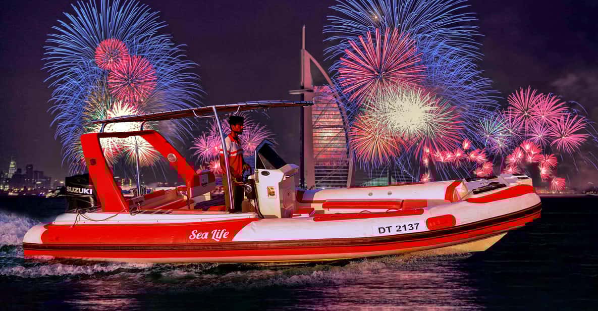Dubai: New Year's Eve Shared Fireworks Boat Tour | GetYourGuide