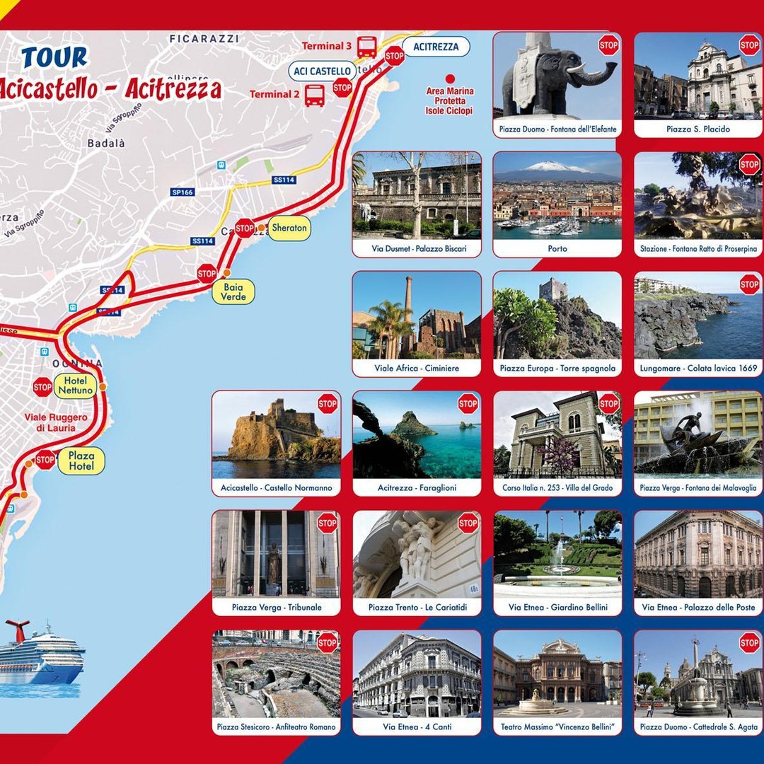 Catania: Hop-On Hop-Off Bus Tour to Acicastello & Acitrezza | GetYourGuide