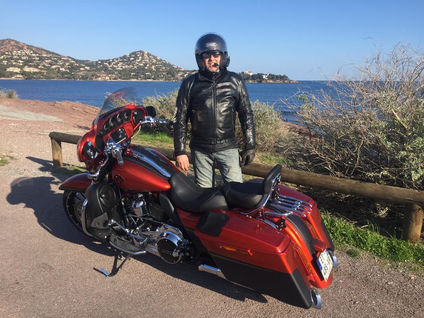 Harley Davidson passenger Guided Tour around Cannes roads | GetYourGuide