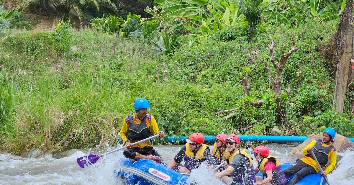 Phuket : Rafting en eaux vives, quad et aventure en tyrolienne ...