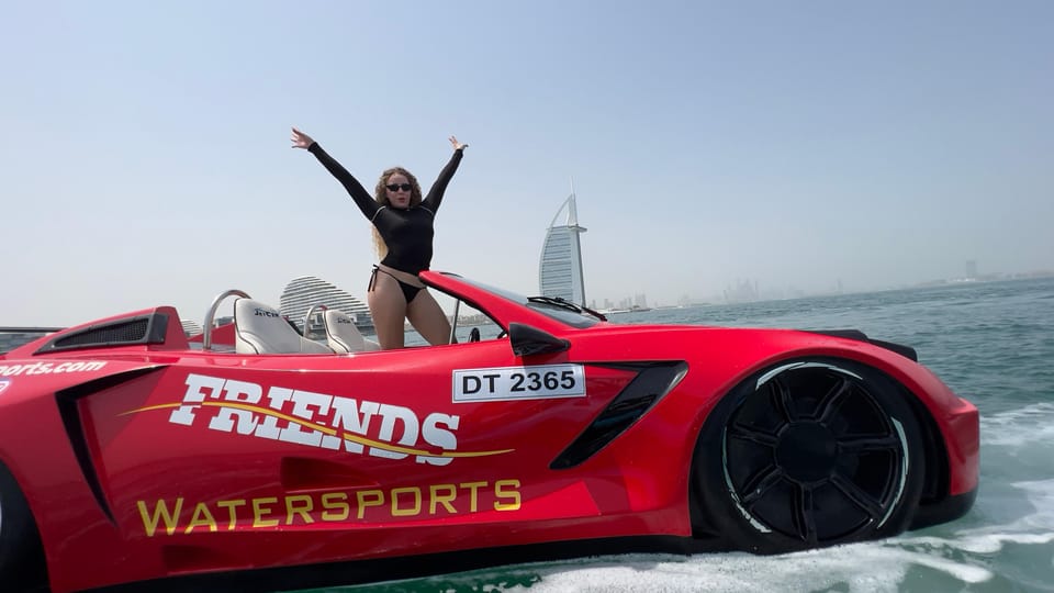 Dubai: Jet Car to Burj Al Arab with Breakfast and Soft drink | GetYourGuide