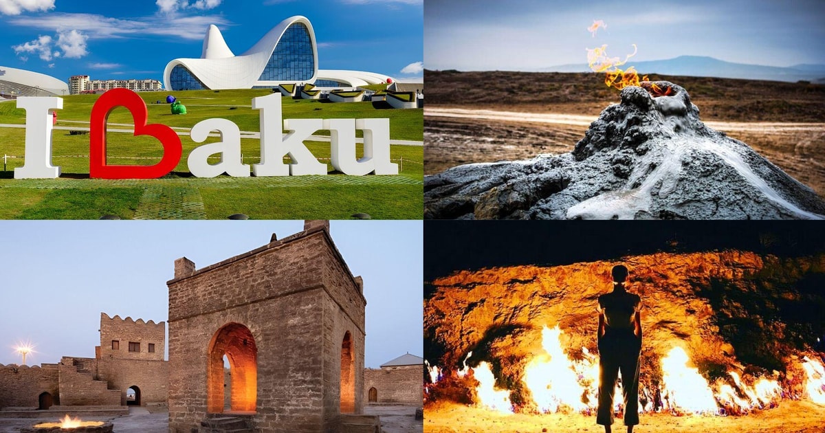 Baku:Gobustan-Absheron-Mud Volcanoes-Fire temple +Night tour | GetYourGuide