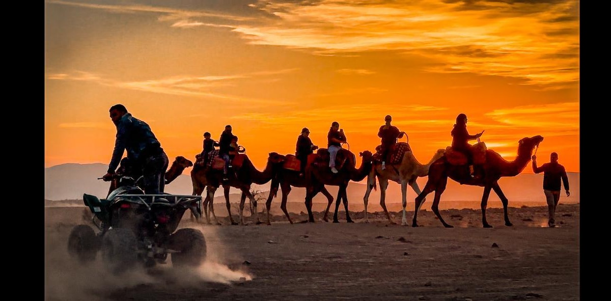Marrakech:dinner show desert agafay & quad& jetski & camels | GetYourGuide