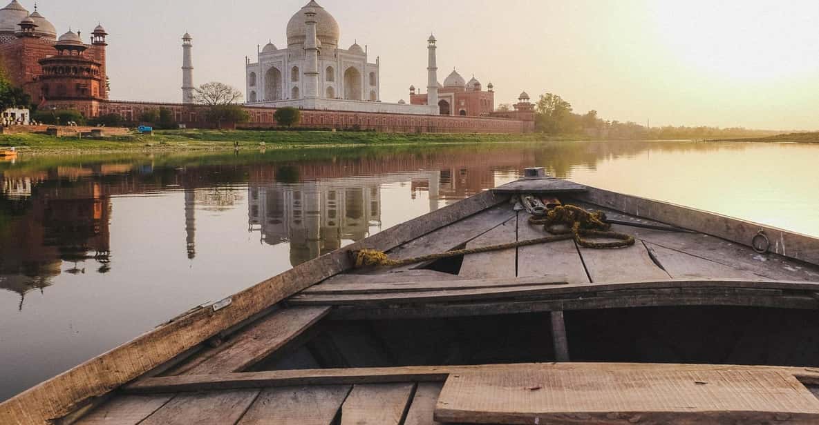 Taj Mahal Back View Yamuna Boat Ride Tour | GetYourGuide