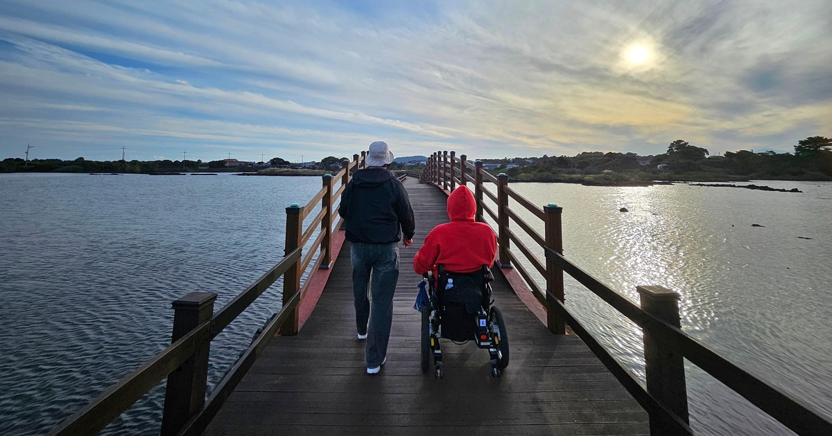 un viaggio sull'isola di Jeju in sedia a rotelle (WHEELCHAIR TOUR ...