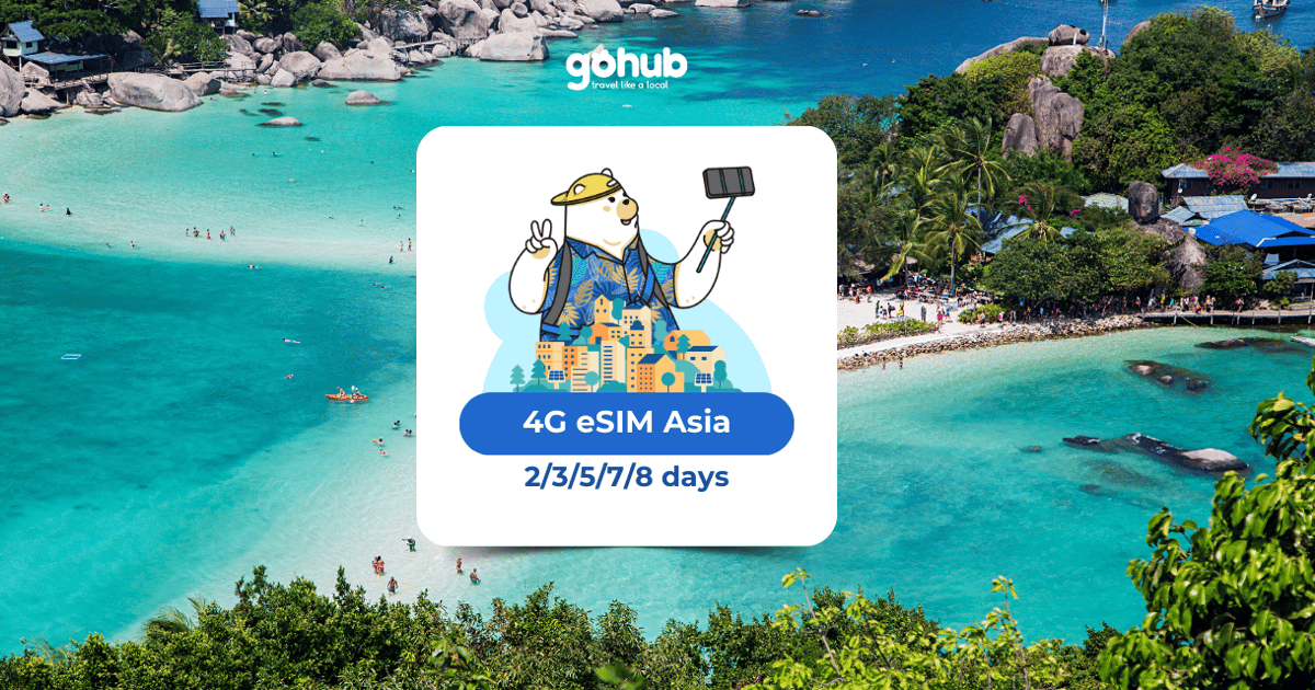 Asia: eSIM Data Plan (7 countries) - 2/3/5/7/8 days | GetYourGuide