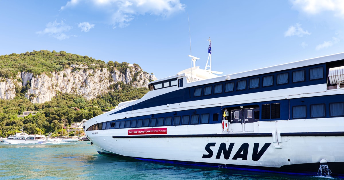 Sorrento'dan: Capri Transfer w/Island Tekne Turu & Serbest Zaman ...