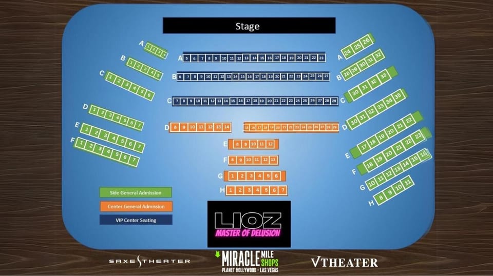 Las Vegas Lioz Master of Delusion Show Ticket de entrada | GetYourGuide