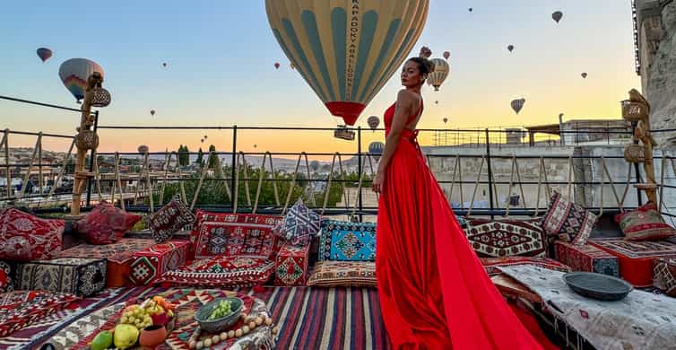 Cappadocia: Rooftop Photoshoot with Hot Air Balloons | GetYourGuide