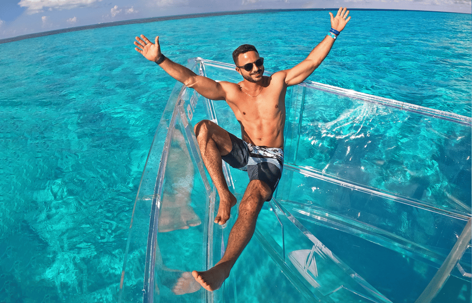Cancún: Transparent Boat Tour with Drinks | GetYourGuide