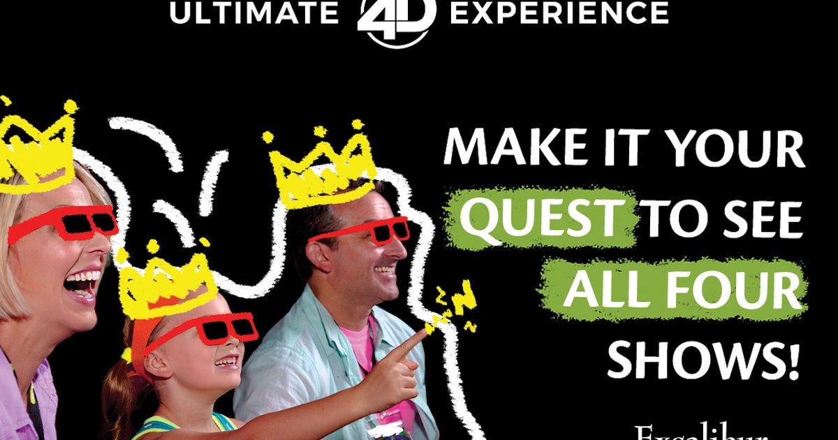 Las Vegas: Ultimate 4D Experience at Excalibur All-Show Pass | GetYourGuide