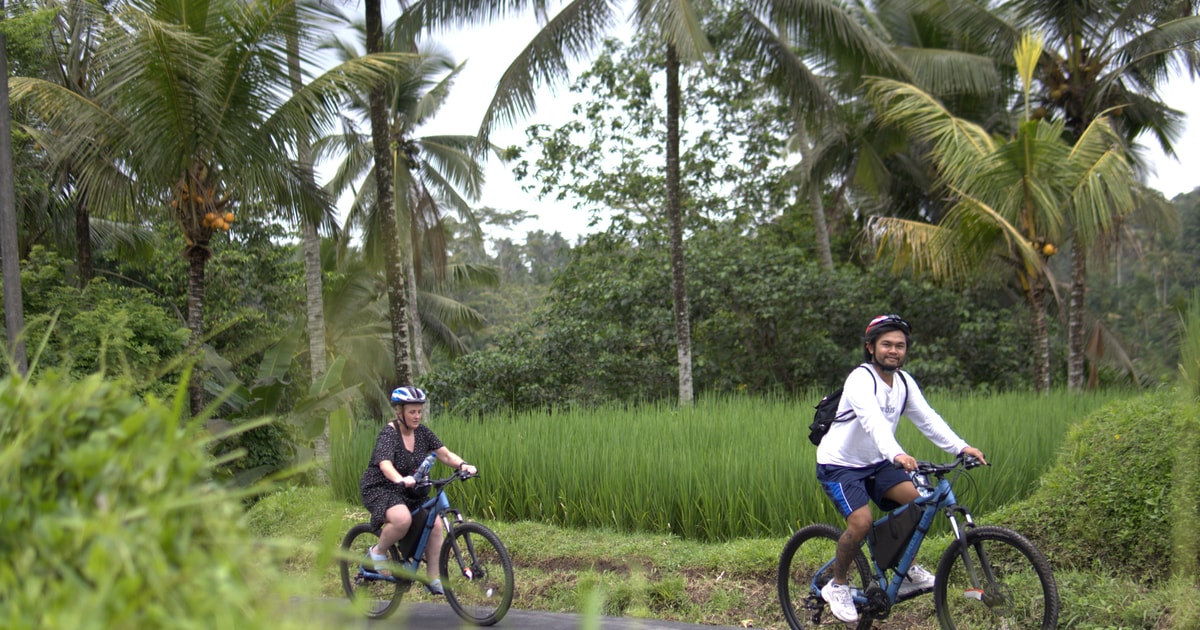 Ubud: E-Bike Tour with Rice Terrace and Village Visit | GetYourGuide