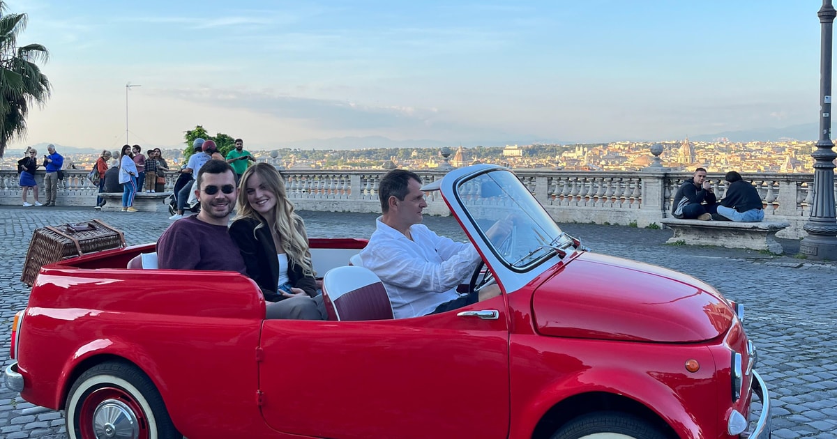 Rome: Vintage Fiat 500 Cabriolet Privé Stadsrondleiding | GetYourGuide