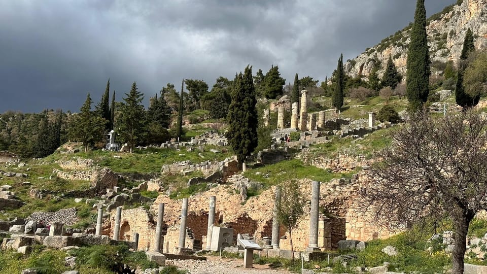 Delphi Navel Of Earth Hosios Loukas Full Day Private Tour | GetYourGuide