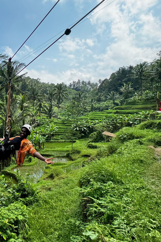 Ubud Zipline Swing SkyBike in Bali Rice Terrace Private Tour | GetYourGuide