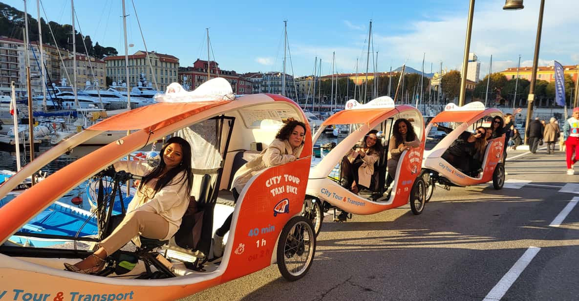 Nice : Visite Guidée en Vélotaxi à assistance électrique. | GetYourGuide