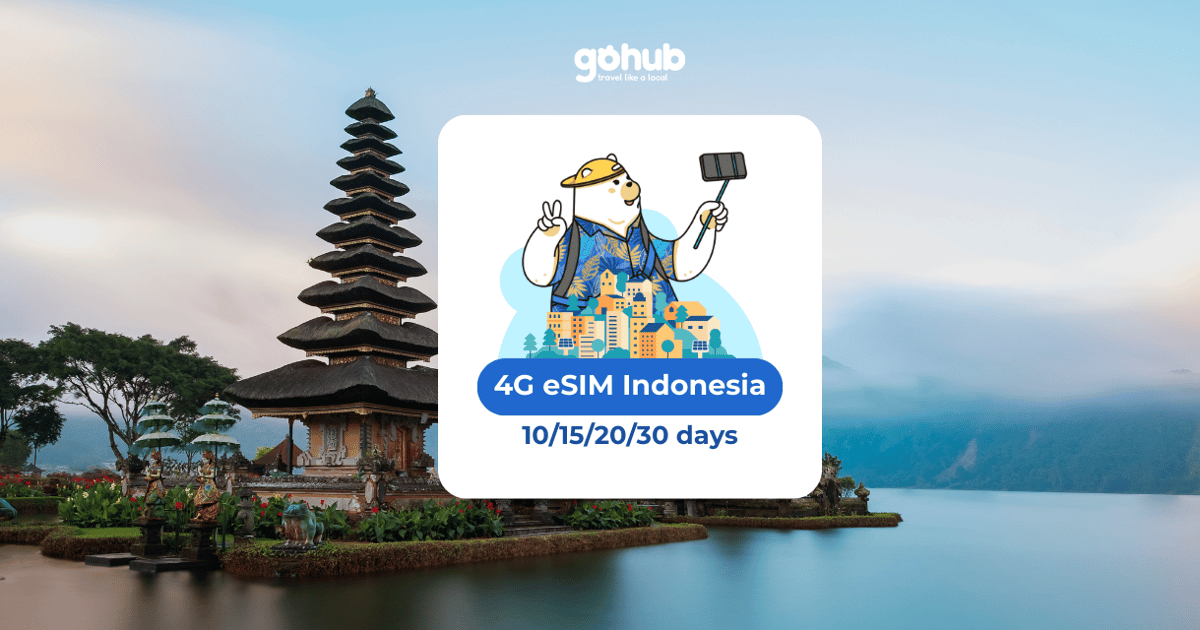 Indonesia: Plan de datos móviles eSIM - 10/15/20/30 días | GetYourGuide