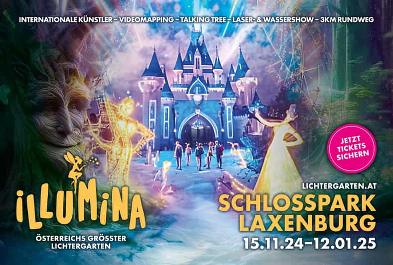 ILLUMINA - Österreichs größter Lichtergarten im Schlosspark Laxenburg ...