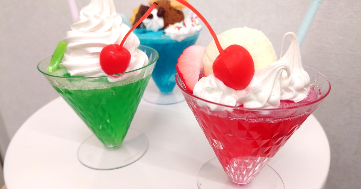 Kyoto: Japanese Replica Food Making Workshop～soda float | GetYourGuide