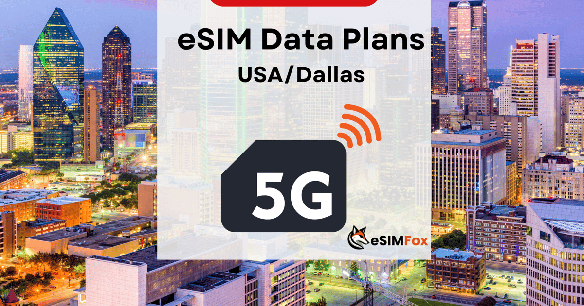 Dallas : eSIM Internet Data Plan for USA 4G/5G | GetYourGuide