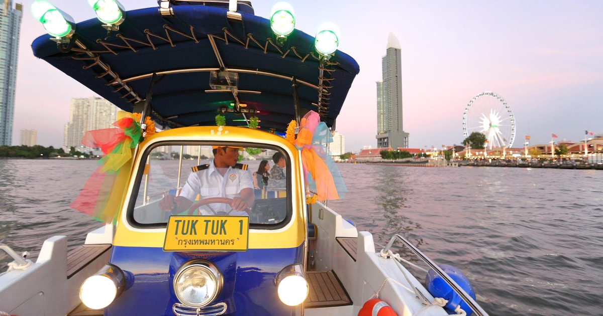 Bangkok: Boot Chao Phraya rivier Tuk-Tuk rondvaart | GetYourGuide
