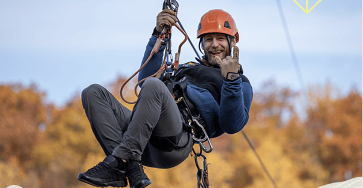 From Montreal: Treetop Trek, Ziplines + beach or waterfall. | GetYourGuide