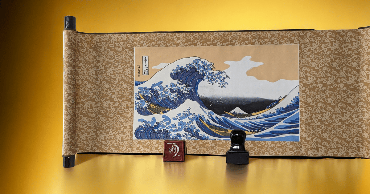 Tokyo: Ukiyo-e Scroll Making Experience | GetYourGuide