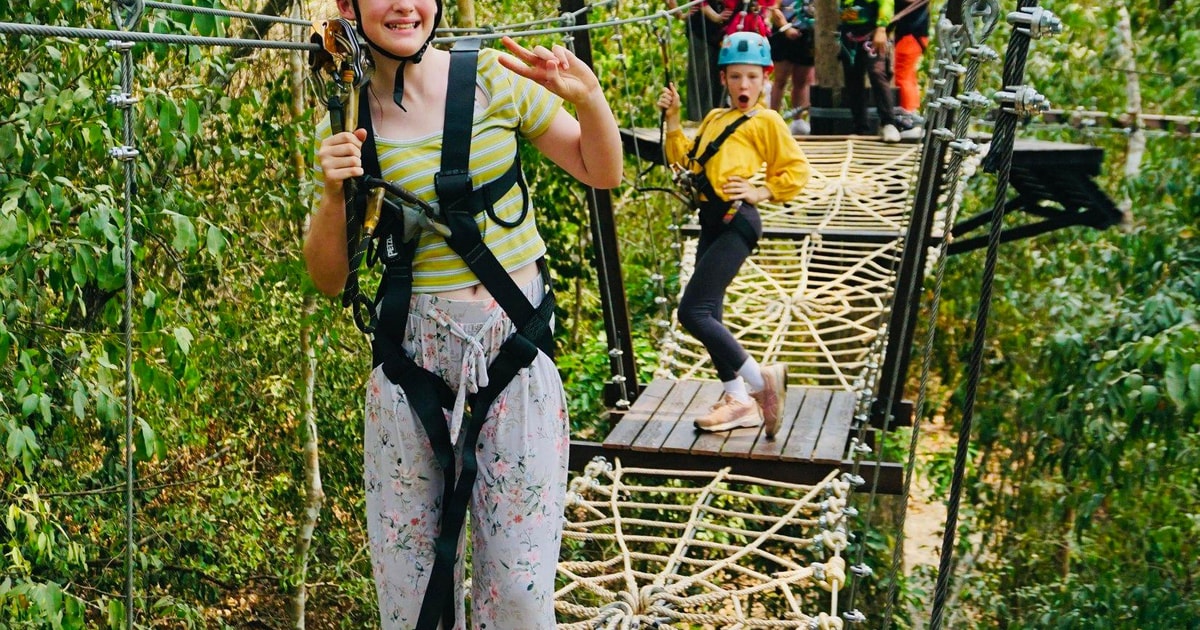 Angkor Zipline Eco-Adventure Canopy Tour & Pick up drop off | GetYourGuide