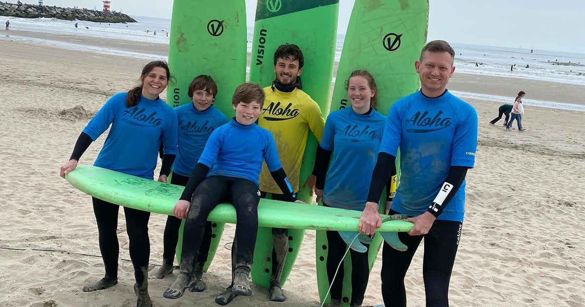 Scheveningen Beach: 1,5 hour Surf experience for families | GetYourGuide