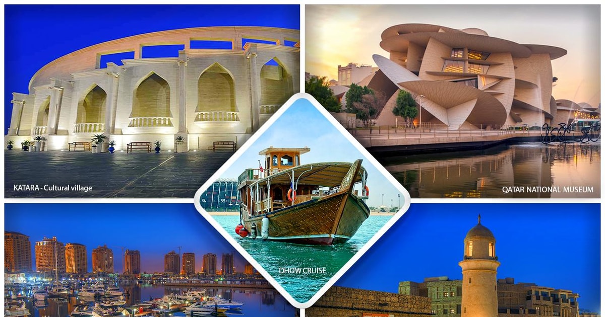 Doha: Highlights der Stadt & traditionelles Abendessen auf einem Dau ...