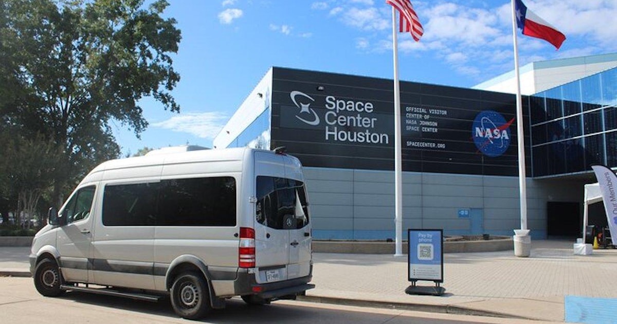 Houston: Astroville NASA Space Center transport tur och retur ...