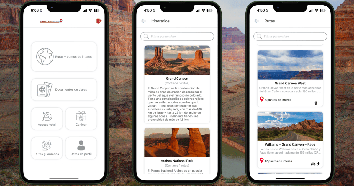 App Self-guided road routes Grand Canyon | GetYourGuide