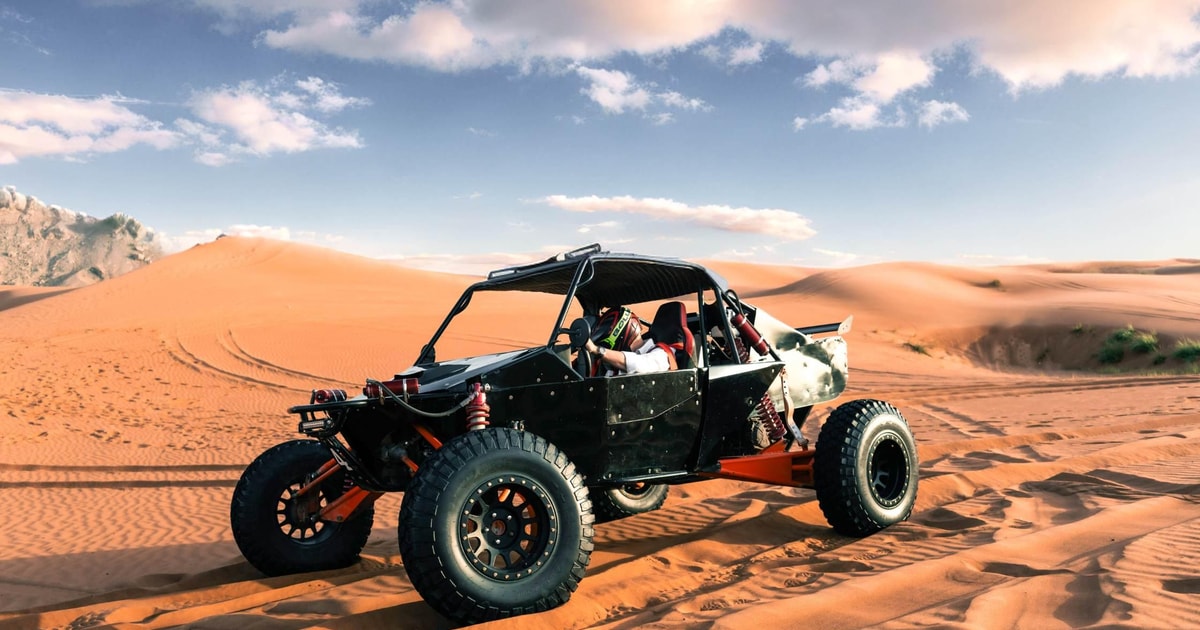 Desde Dubai: Experiencia en buggy Zerzura + Cena de 3 platos | GetYourGuide