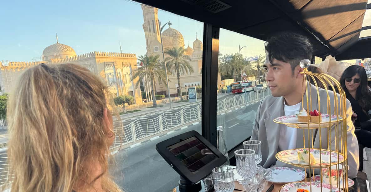 Dubai: Bustronomy Panoramic Afternoon Tea City Tour | GetYourGuide