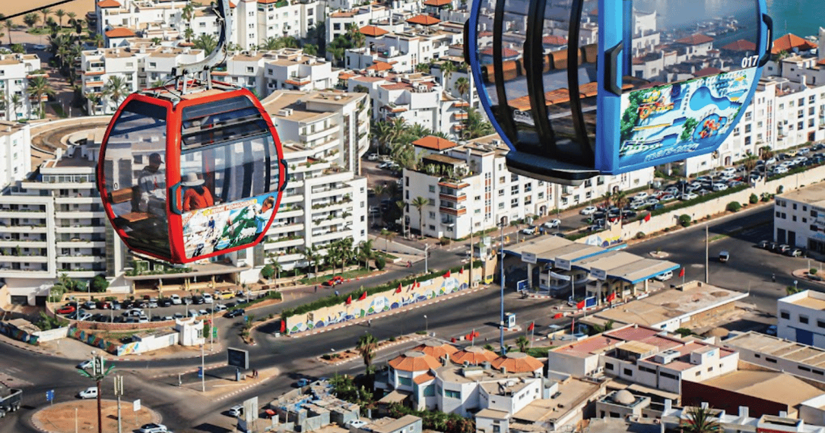 Agadir: Ticket voor de kabelbaan met optionele stadsrondleiding ...