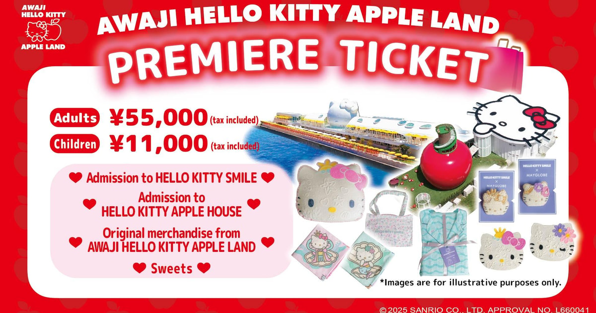 Hello Kitty Apple Land Entry Ticket＆Gift Package | GetYourGuide