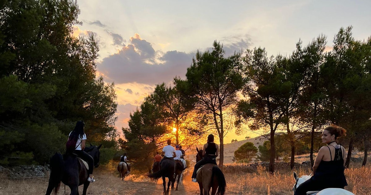 Matera: sunset horseback riding tour on Murgia | GetYourGuide