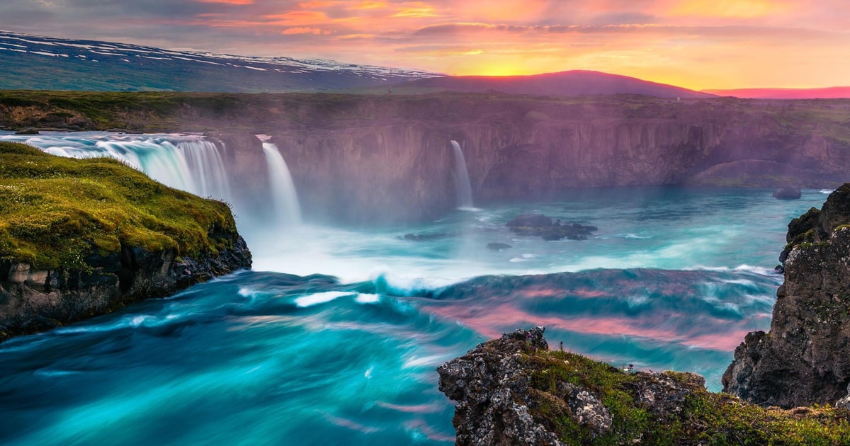 Akureyri Port: Godafoss Waterfall Guided Tour with Pickup | GetYourGuide