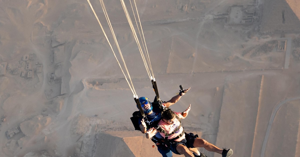Skydive Experience over the Great Pyramids in Cairo, Egypt | GetYourGuide