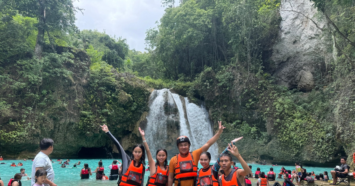 Cebu: Kawasan watervallen Canyoneering - Directe toegang | GetYourGuide