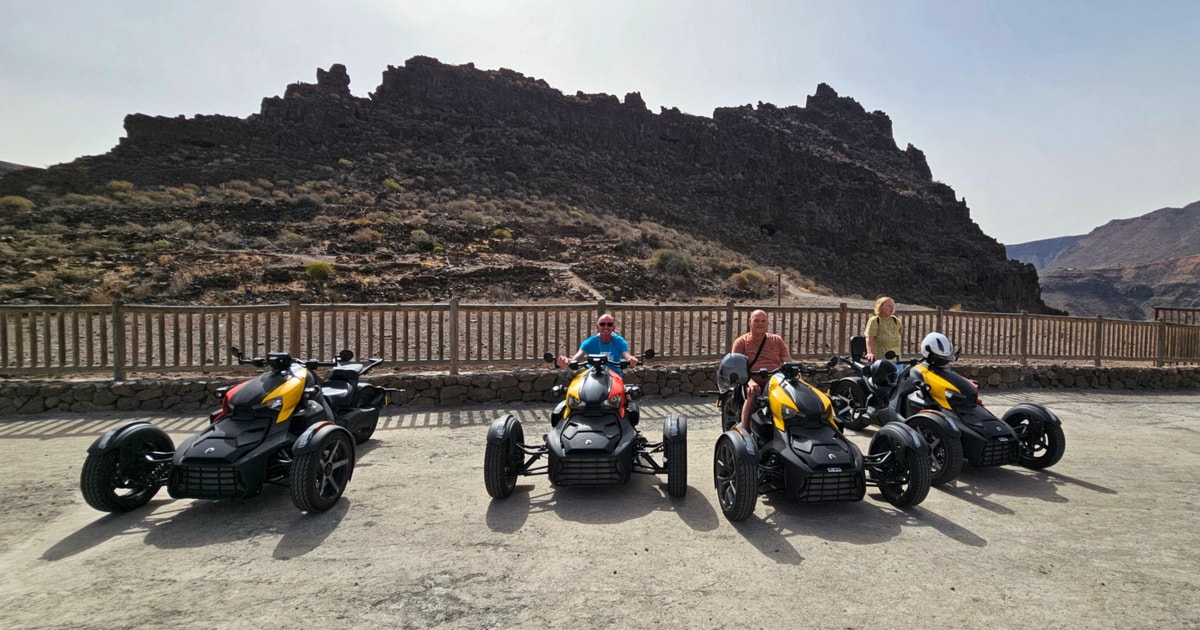 Gran Canaria: 3-WHEEL RYKER 2,5 HR TOUR -FREE PICKUP&DROPOFF | GetYourGuide