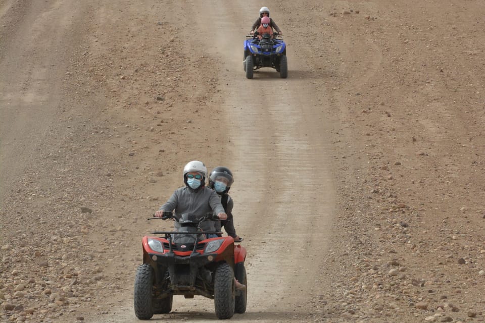 Quad excursion in the Agafay desert with Evening Dinner Show | GetYourGuide