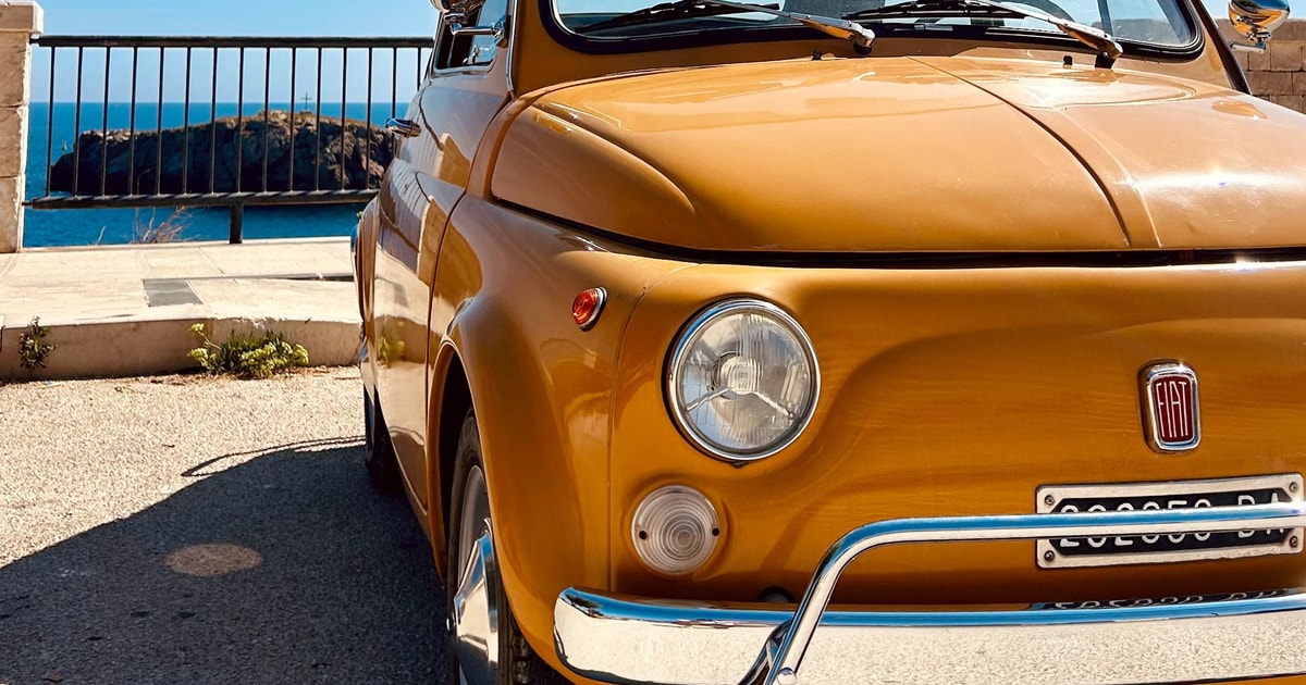 Polignano a Mare: Tour By Vintage Fiat 500 with driver | GetYourGuide